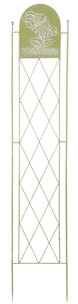 Embossed Garden Icon with Welcome Trellis Stake – Backyard Birder Home ...