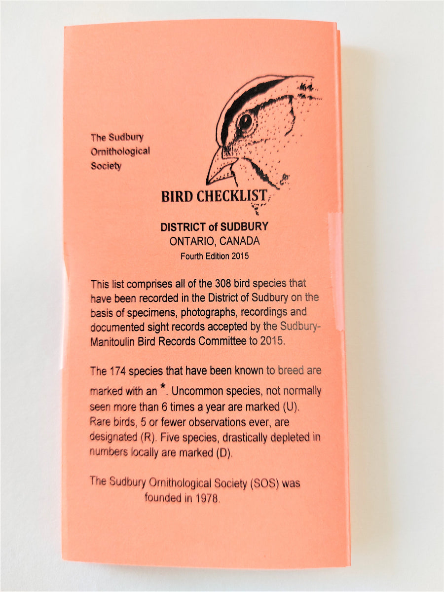 Bird Checklist – Backyard Birder Home & Garden | Gift Store